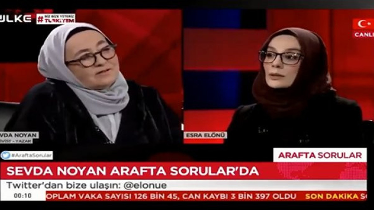 FETÖ'nün kanalında çalışan Engin Noyan'ın eşi Sevda Noyan canlı yayında ...